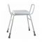 Malvern Vinyl Seat Perching Stool - Adjustable Height With Armrests ...